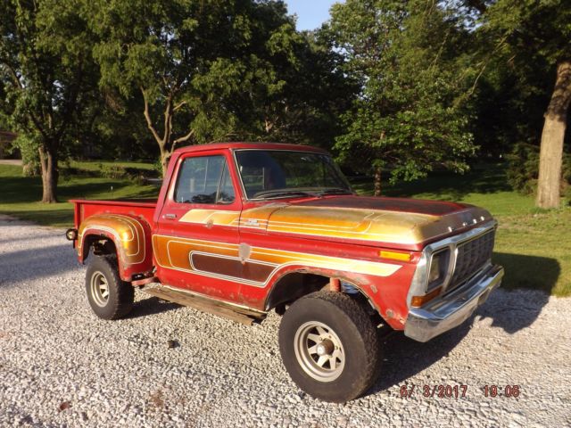 1979 F150 Custom Stepside 4x4 Free Wheeling Edition for sale