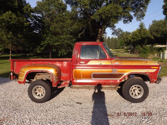 1979 F150 Custom Stepside 4x4 Free Wheeling Edition for sale