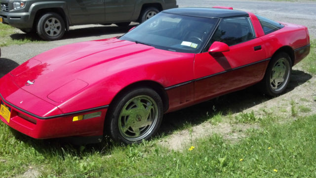 89 Classic Red Corvette w/targa top for sale in Hobart, New York ...