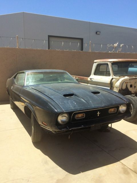 Mach 1 302 car fastback. Color code Graber Lime with white interior car ...